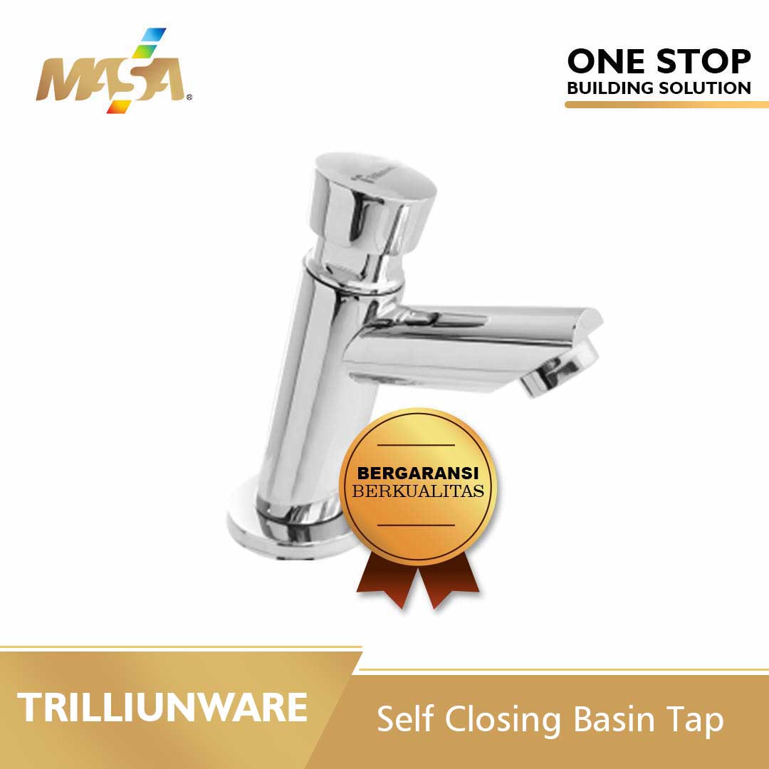 Harga Trilliunware Self Closing Basin Tap di Surabaya