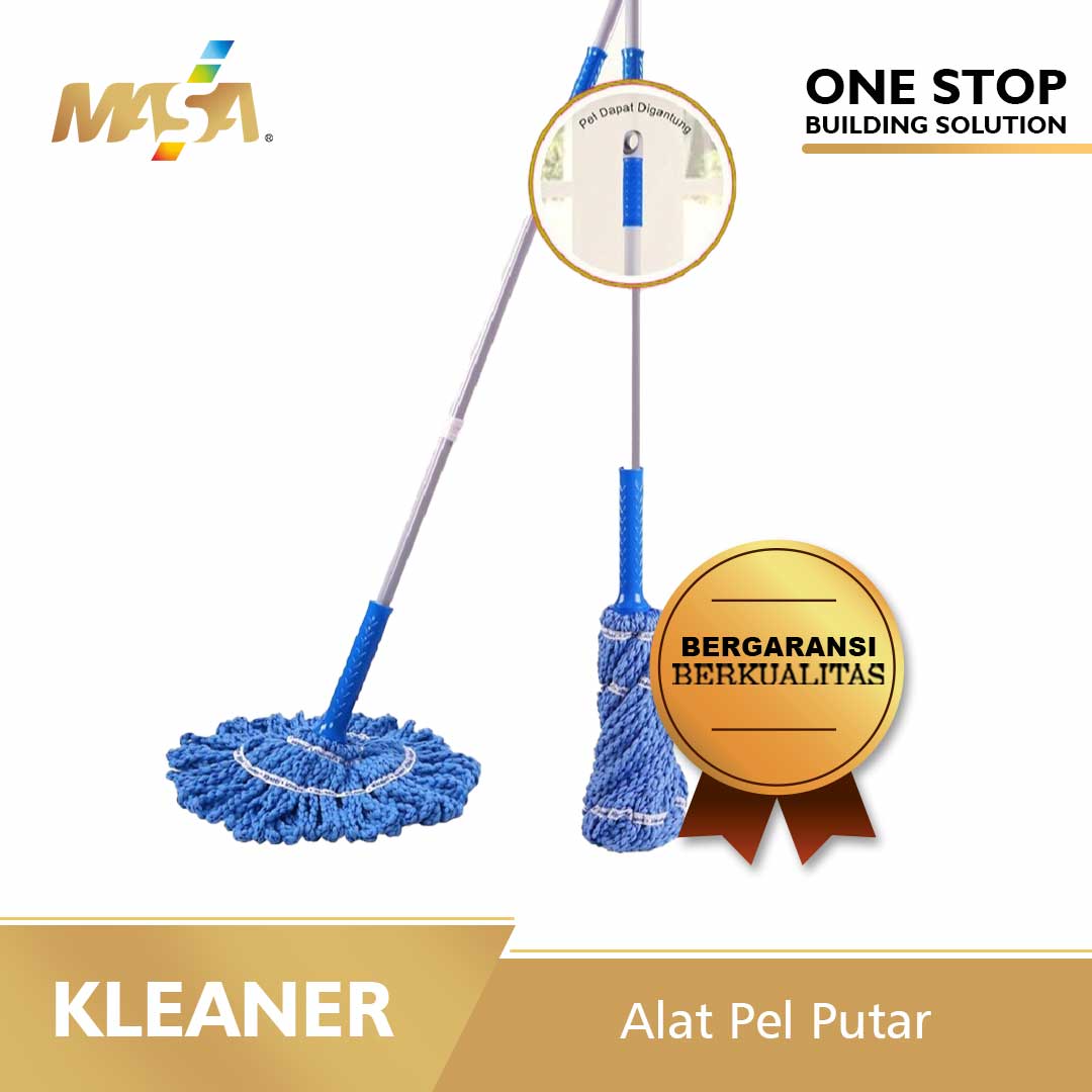 Jual dan Harga Kleaner Twist Mop Alat Pel Putar Bahan Microfiber K19025 ...