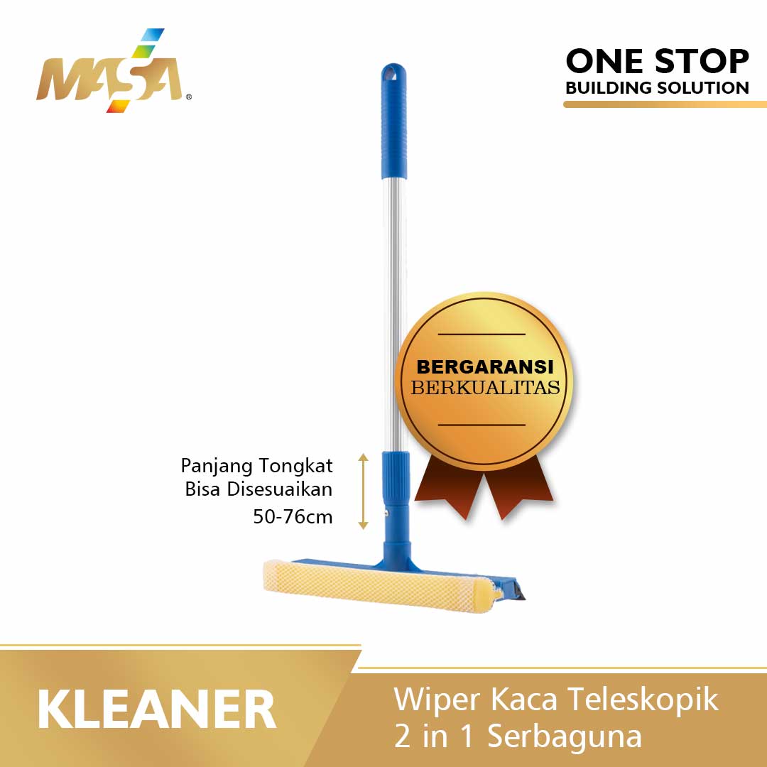 Jual dan Harga Kleaner Wiper Teleskopik 2 in 1 Alat Pembersih Kaca Window Wiper Serbaguna GSB003 ...